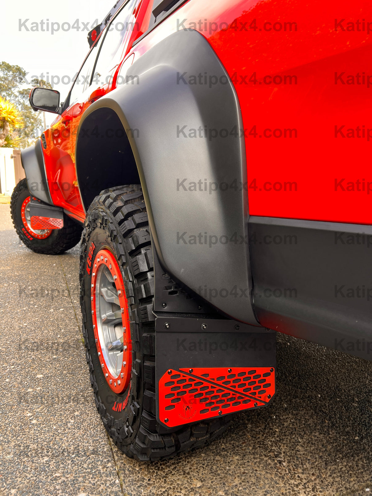 Universal Wide Wheel Mud Flaps ( 2pc ) KATIPŌ-MESH Mud Flaps ( Rubber ...