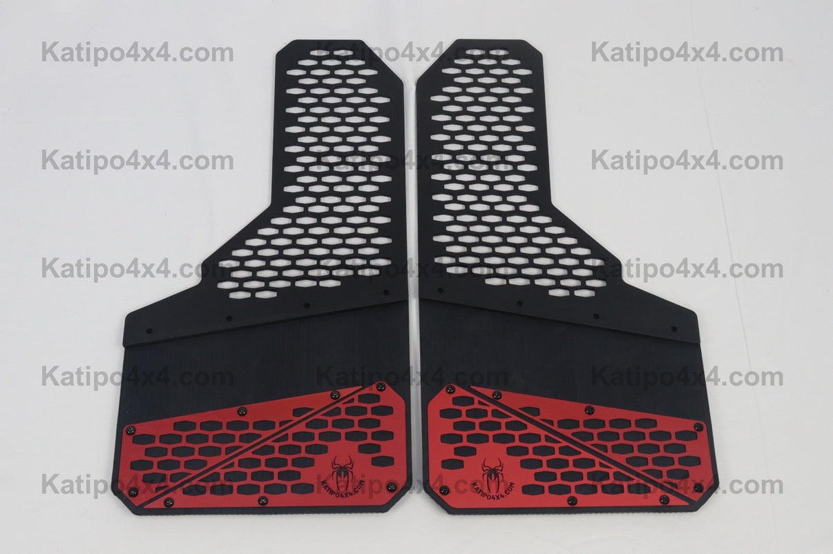 Universal Wide Wheel Mud Flaps ( 2pc ) KATIPŌ-MESH Mud Flaps ( Rubber ...