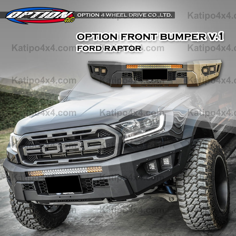 V.1 FRONT WINCH BAR, FORD RANGER RAPTOR – KATIPO 4X4™